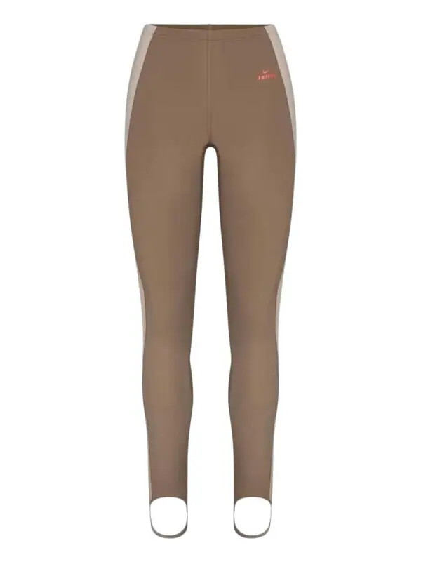 Nike X Skims Shine High-waisted 26 Stirrup Leggings With Drawcord 'truffle Stone - Truffle/stone