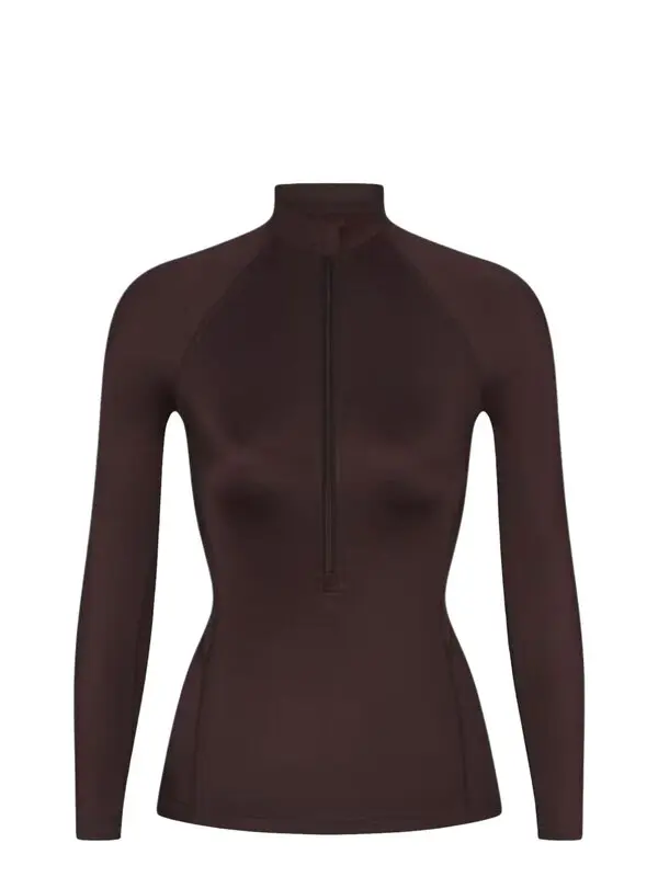 Nike X Skims Shine Long-sleeve Half-zip Top - Phoenix