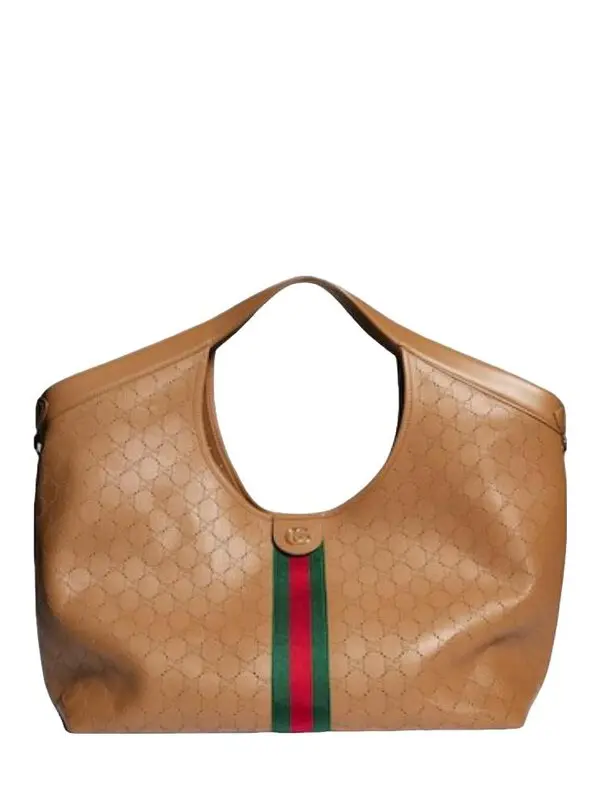 Gucci Giglio Large Tote Bag - Dark Beige