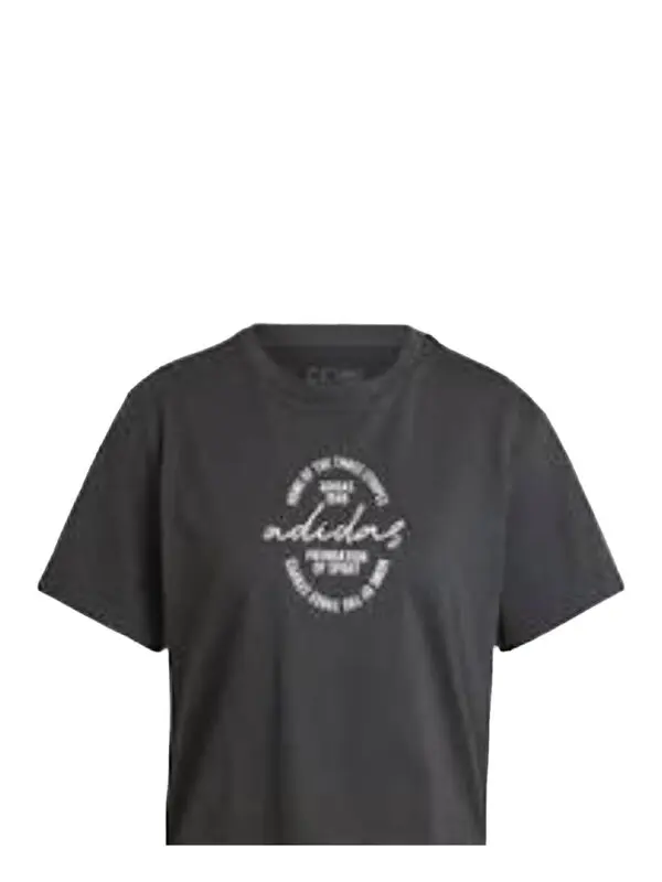 Adidas Brand Love Signature Graphic" T-shirt - Black