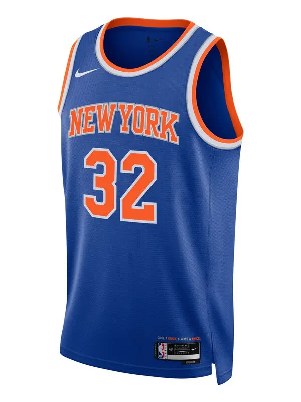 Nike Karl-anthony Towns New York Knicks Icon Edition Swingman Jersey - Rush Blue