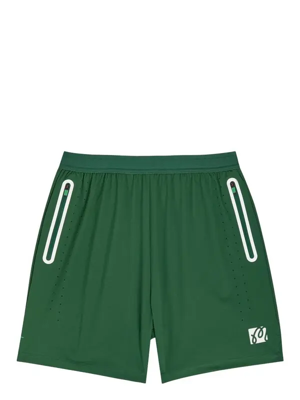 MALBON Performance Logo Stretch-jersey Shorts - Green