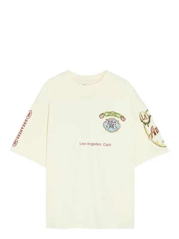 Amiri Vista Hj Skate Printed Cotton T-shirt - Ivory