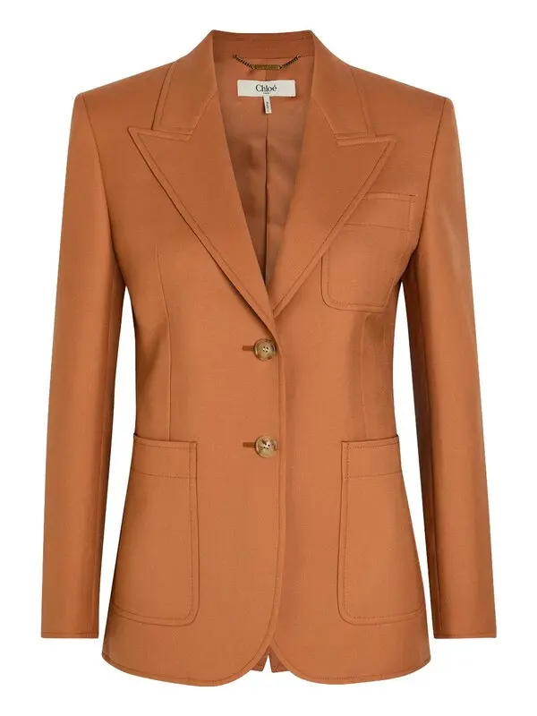 Chloé Wool Blazer - Tan