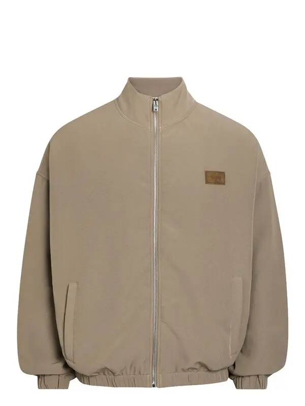Amiri Logo-appliquéd Cady Track Jacket - Sand