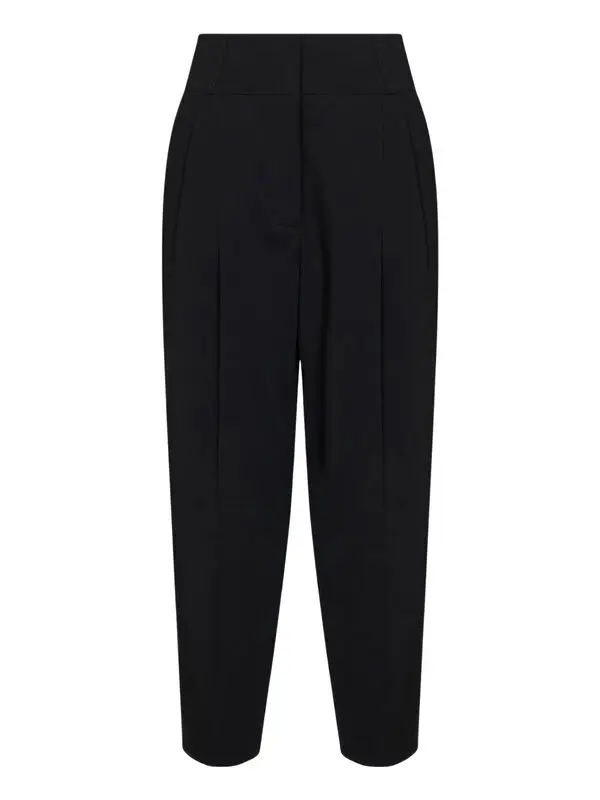 TOTEME Pleated Balloon Trousers - Black