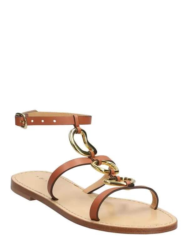 AMANU The Bazaruto Leather Sandals - Brown