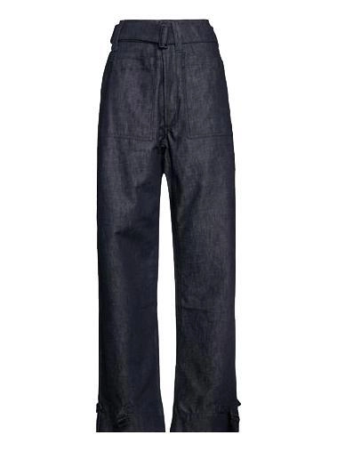 MUGLER Wide-leg Organic Cotton Jeans - Blue