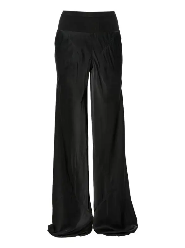 Rick Owens Bias Panelled Wide-leg Trousers - Black