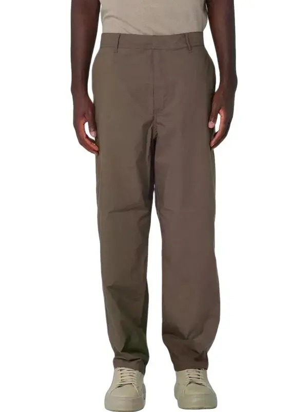 Armani Exchange Pleated Straight-leg Trousers - Brown