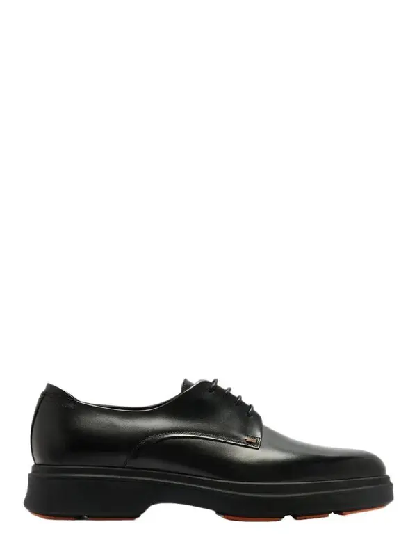 Santoni Easy Nova Derby Shoes - Black