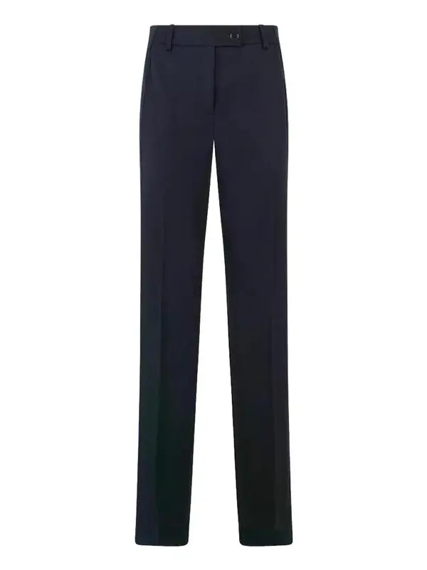 Moschino Virgin Wool Straight-leg Trousers - Blue