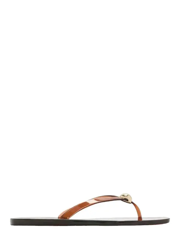 LOEFFLER RANDALL Jovie Ball-detail Flip-flops - Brown