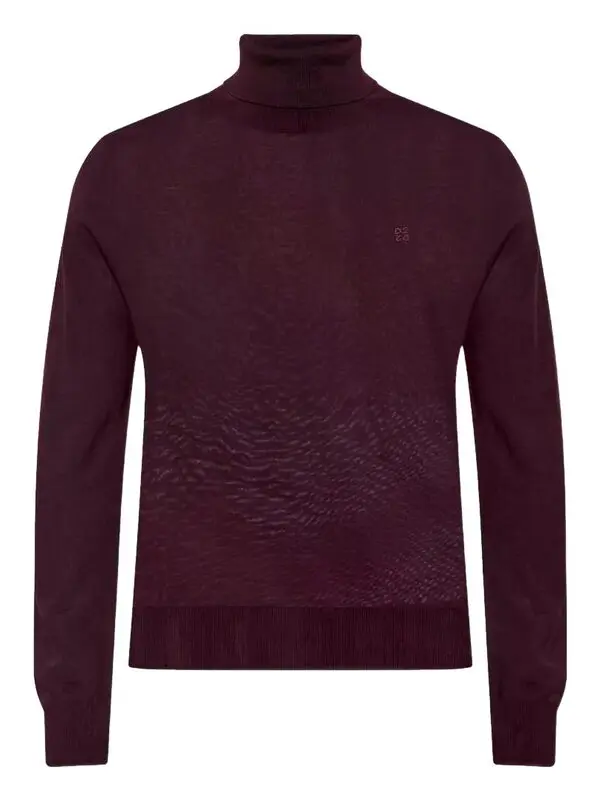 Dsquared2 Roll-neck Embroidered-logo T-shirt - Red