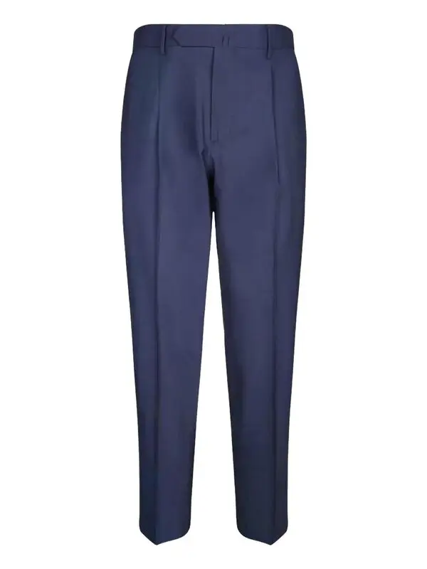 DELL'OGLIO Pleated Tailored Trousers - Blue