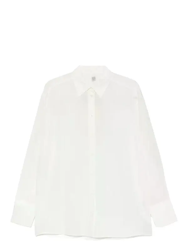 TOTEME Silk Crepe Shirt - Black