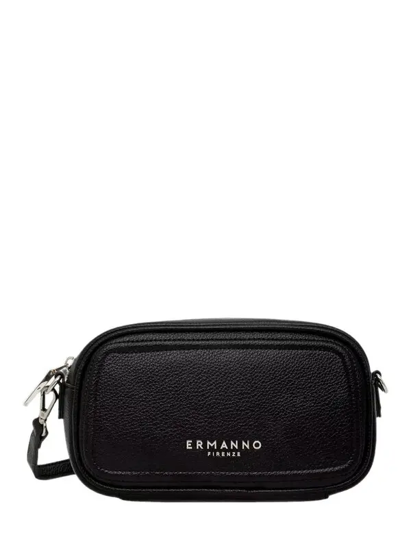 ERMANNO FIRENZE Pebbled Crossbody Bag - Black