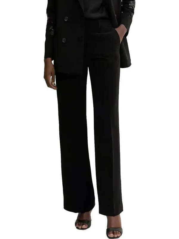 ERMANNO FIRENZE Sequin-embellished Trousers - Black