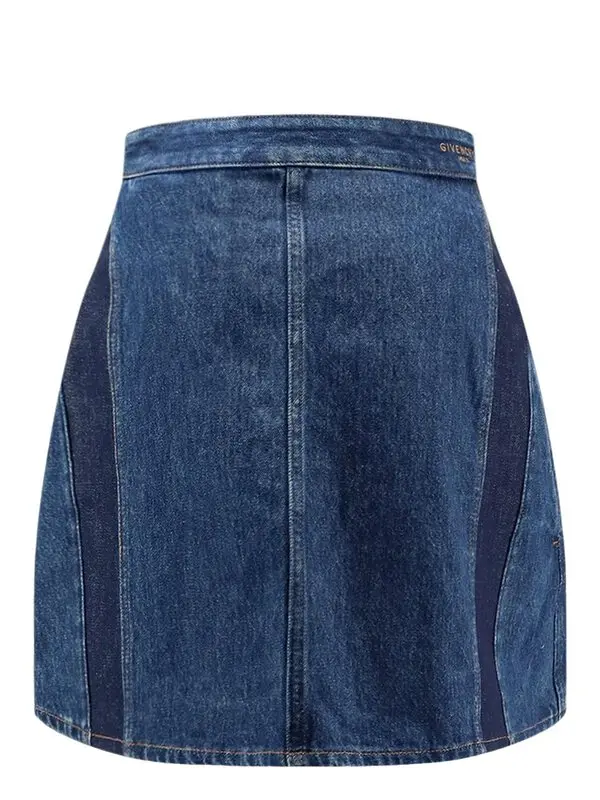 Givenchy Cocoon Denim Mini Skirt - Multicolor