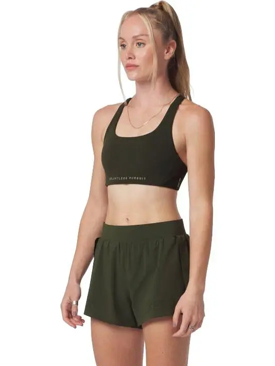 ASRV Lycra Hybrid Sports Bra - Olive