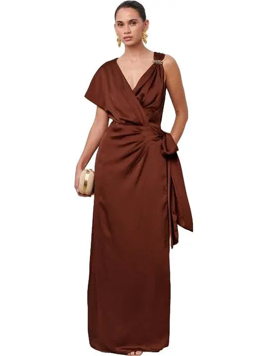 SAVEL Benny Maxi Dress - Rust