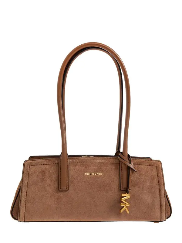 Michael Kors Laila Suede Top Handle Bag - Brown