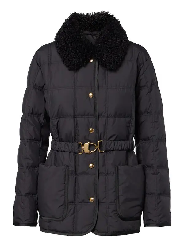 Moncler Cygnes Quilted Down Jacket - Black
