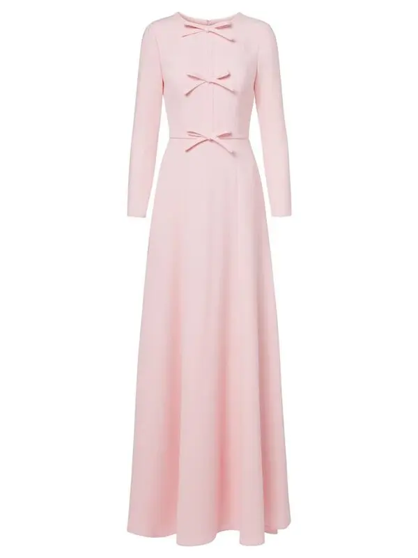 Carolina Herrera Bow-detail Crêpe Gown - Pink