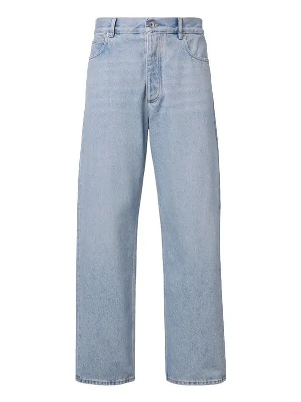 Bottega Veneta Faded Wide-leg Jeans - Blue