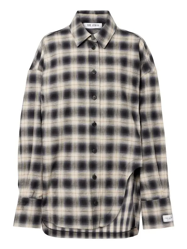Attico Asymmetric Cotton Shirt - Beige