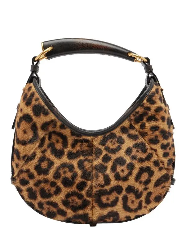 Saint Laurent Mombasa Small Shoulder Bag - Beige