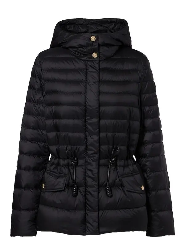 Moncler Raies Hooded Quilted Down Jacket - Black