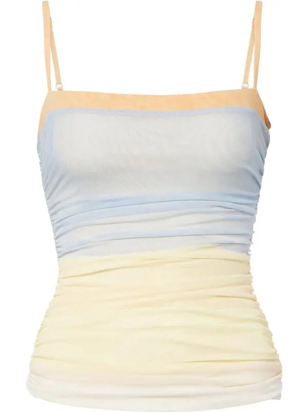 SIR. Printed Mesh Top - Multicoloured