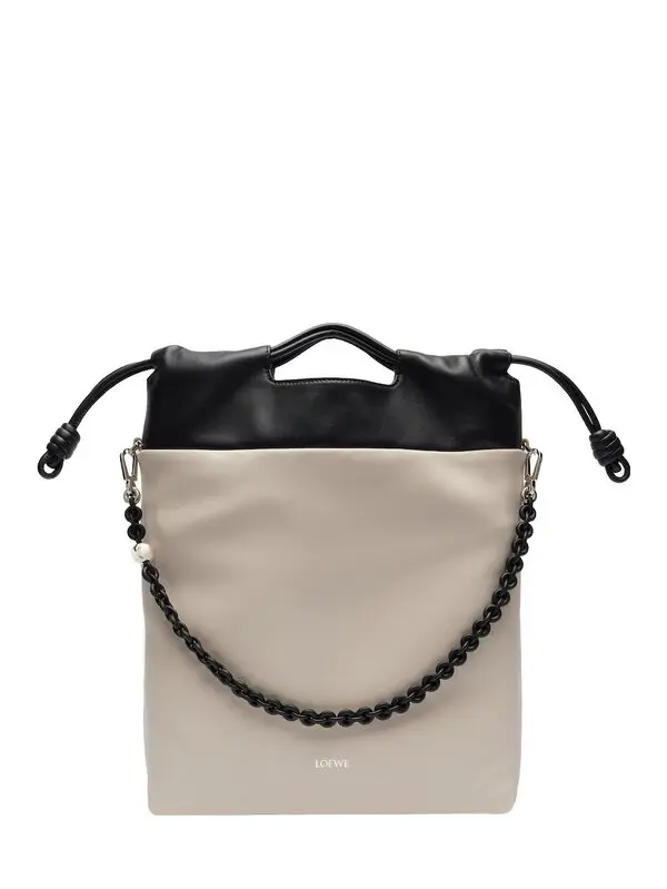 Loewe Flamenco Leather Clutch - Black