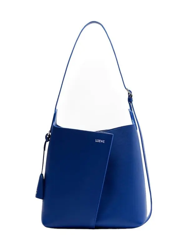 Loewe Bilbao Medium Leather Bucket Bag - Blue