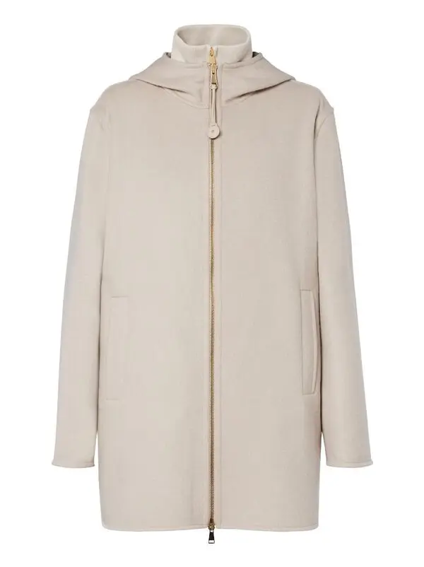 Moncler Wool And Cashmere Detachable Vest Jacket - Beige