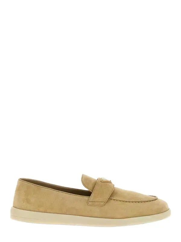 Prada Suede Loafers - Neutrals