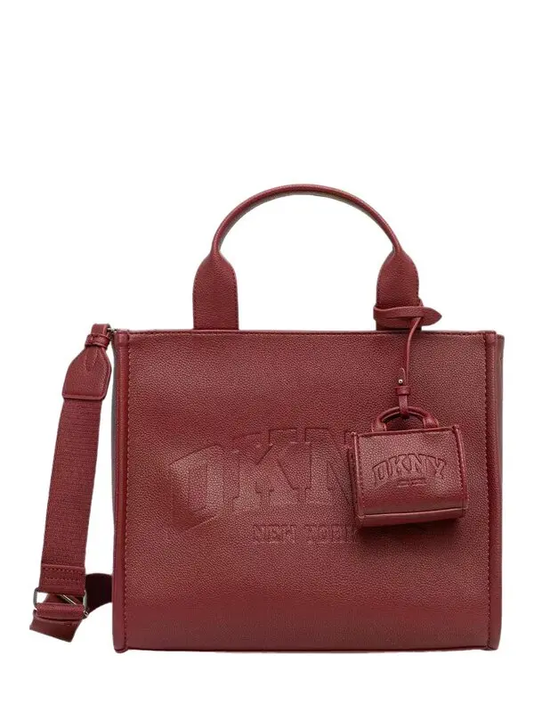 Dkny Hadlee Logo-embossed Charm Tote Bag - Red