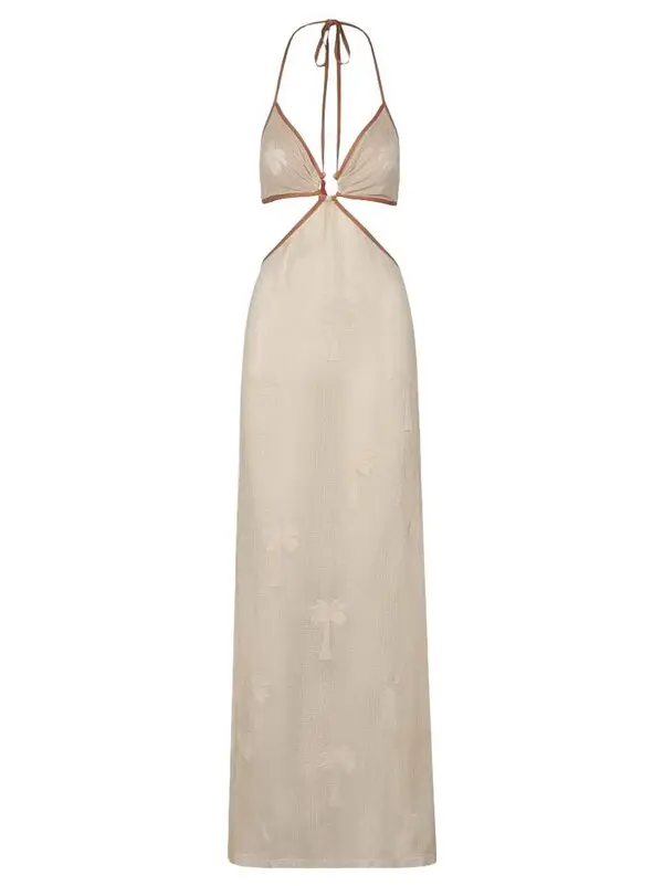Johanna Ortiz Maxi Dress Ecru - Cream
