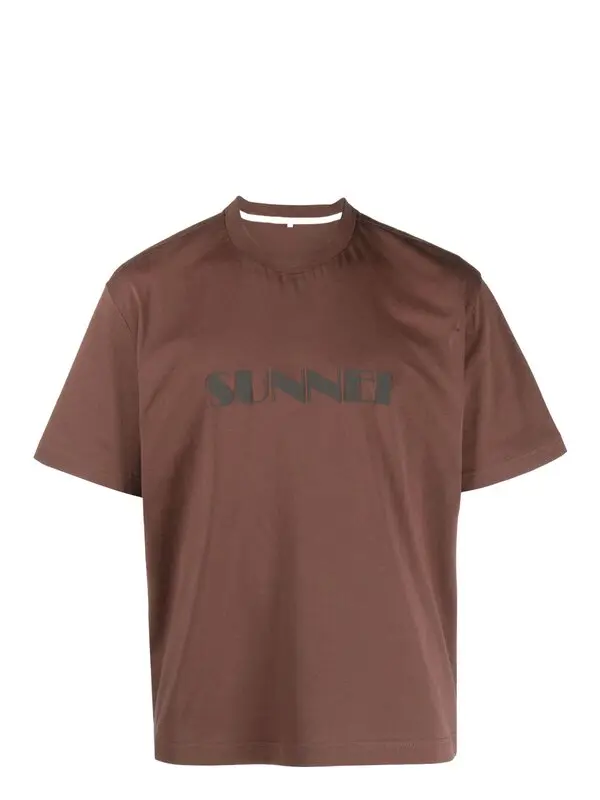 Sunnei Logo-print Cotton T-shirt - Red