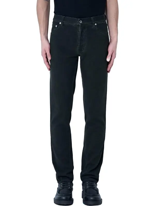 Burberry Straight-leg Jeans With Logo Patch - Black