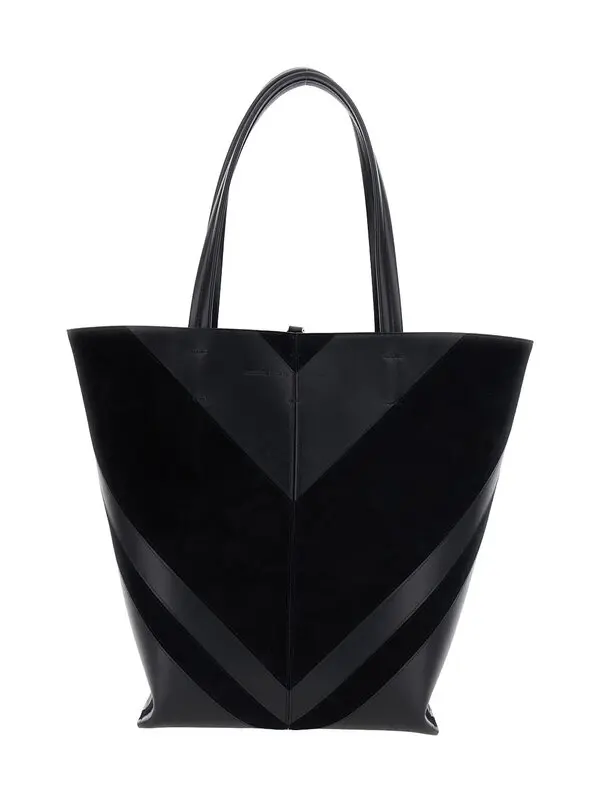 Phoebe Philo Pot Cabas Shoulder Bag In Leather - Multicolor