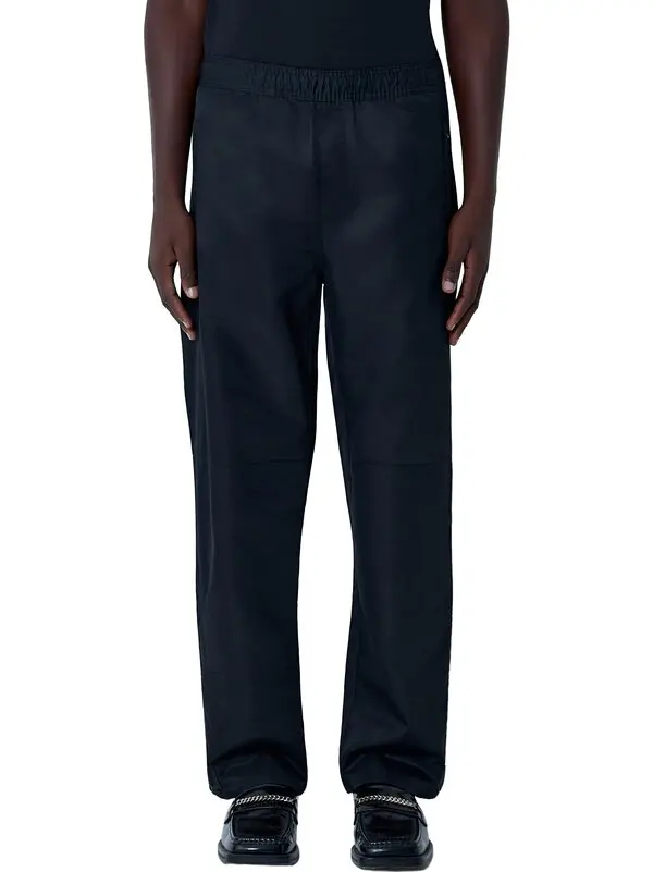 WALES BONNER Satin Track Pants - Black