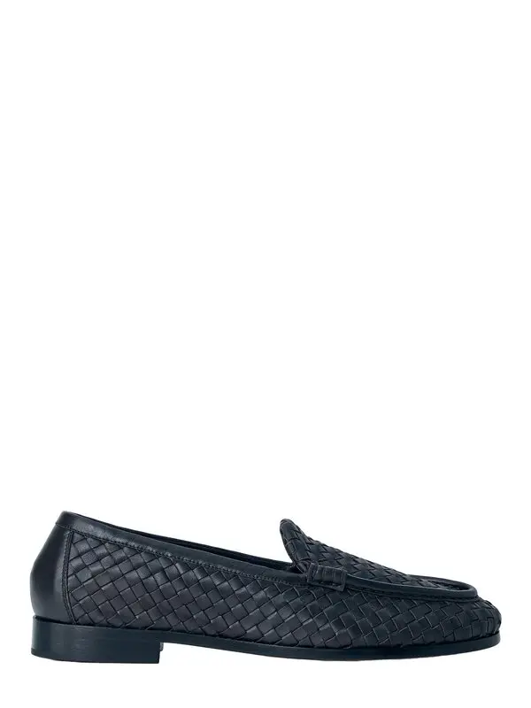 Bottega Veneta Silenzio Loafers In Woven Leather - Multicolor