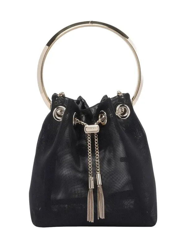 JIMMY CHOO Bon Bon Bucket Bag - Black