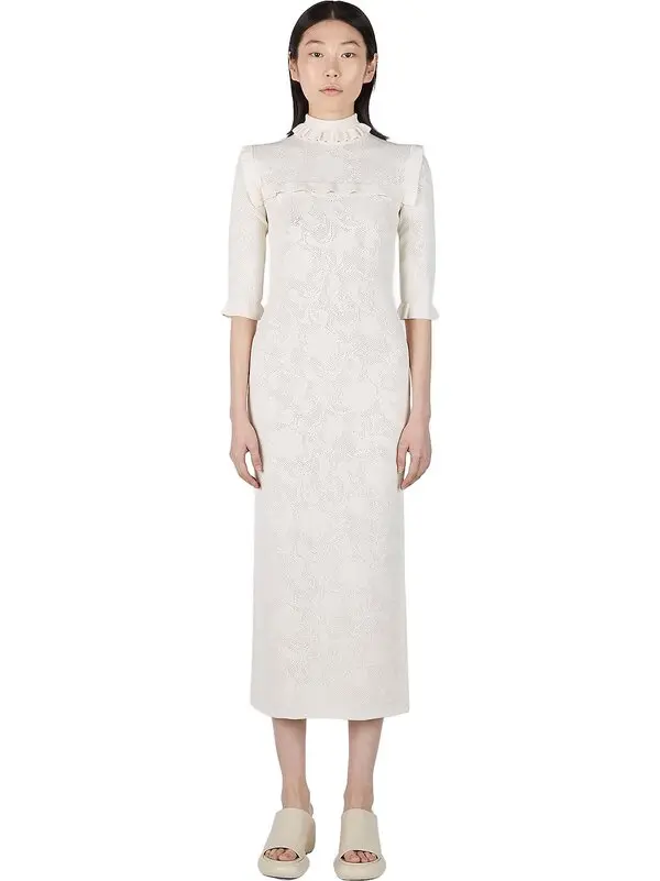 Sportmax Crisma Floral Motif Knit Dress - Multicolor
