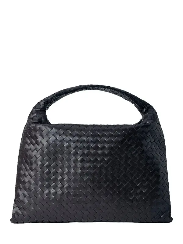 Bottega Veneta Intrecciato Large Hop Shoulder Bag - Brown