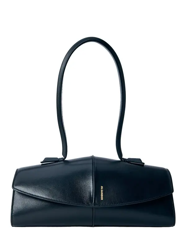 JIL SANDER Linea Shoulder Bag - Black