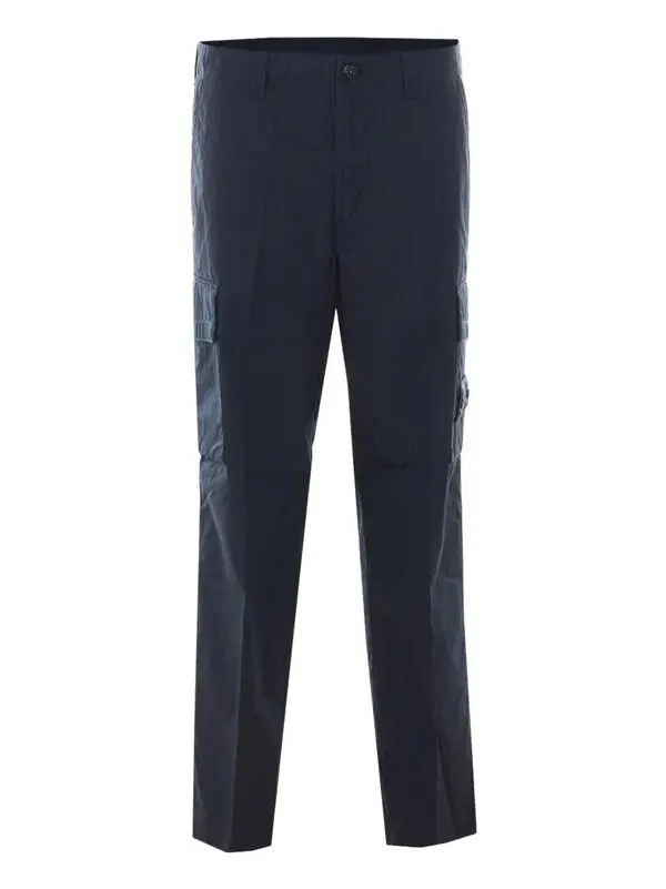 Stone Island Ghost Logo Cargo Pants - Blue