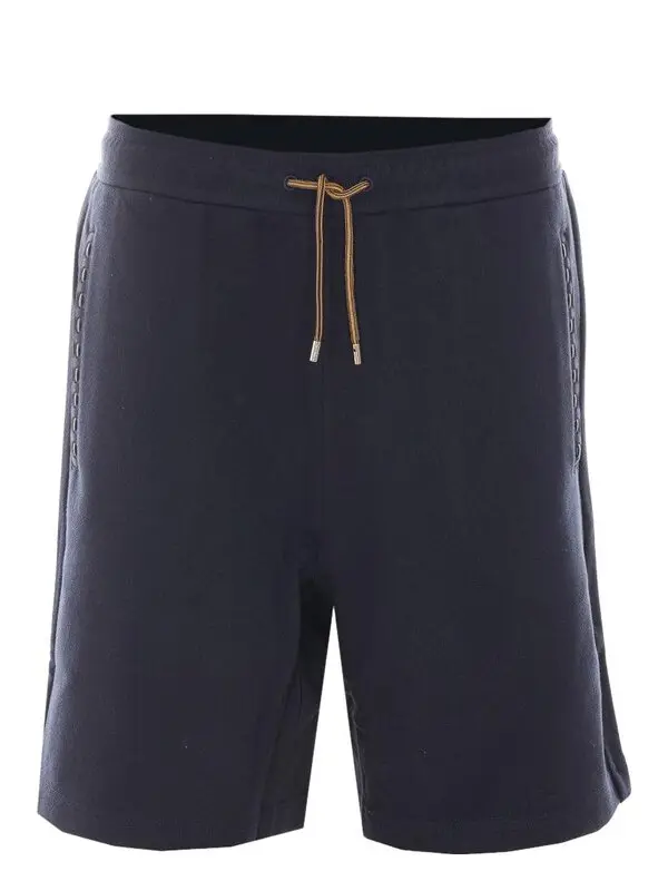 Fendi Bermuda Shorts With Selleria Stitching - Blue